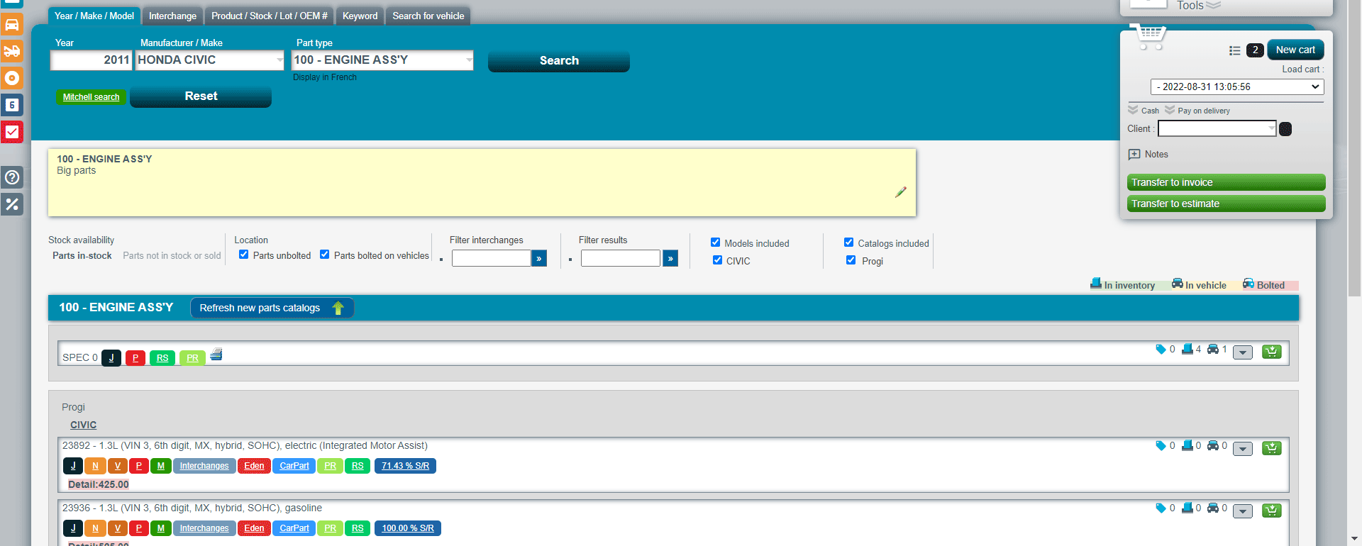 ProgiPac : Management of your auto parts sales business - Progi
